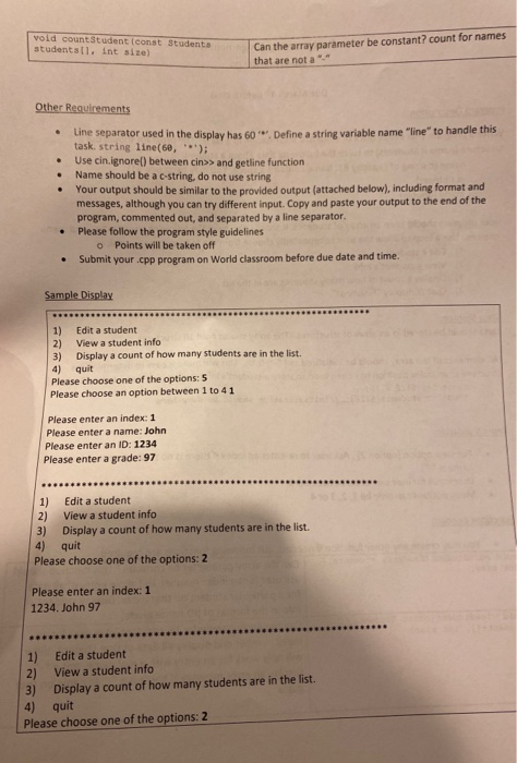 Solved Program Description: Write a program that keeps track | Chegg.com