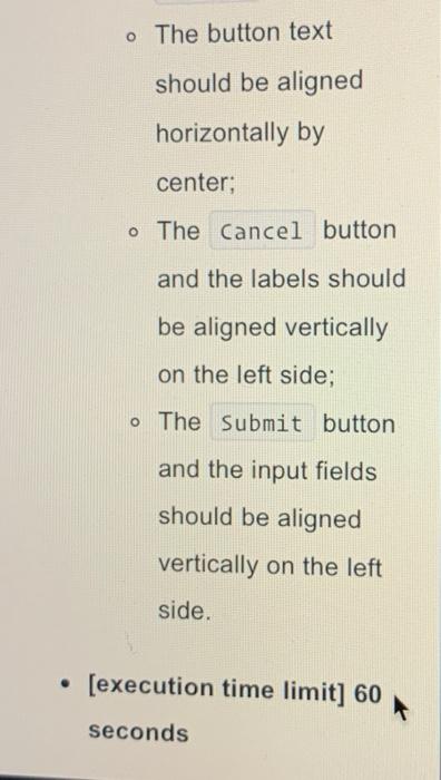 Solved Codewriting You will be creating and styling a simple | Chegg.com