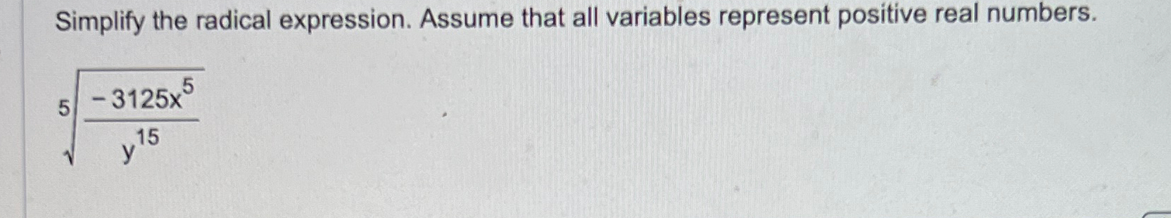 Solved Simplify the radical expression. Assume that all | Chegg.com