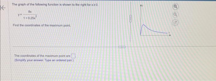 Solved The graph of the following function is shown to the | Chegg.com