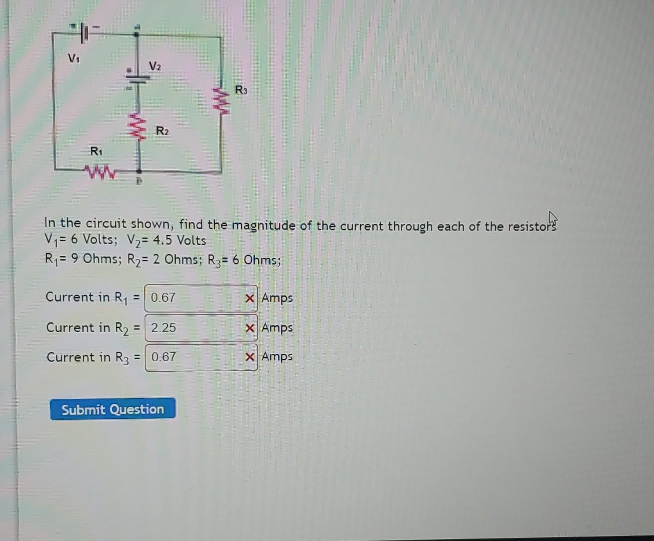 Solved In The Circuit Shown Find The Magnitude Of The