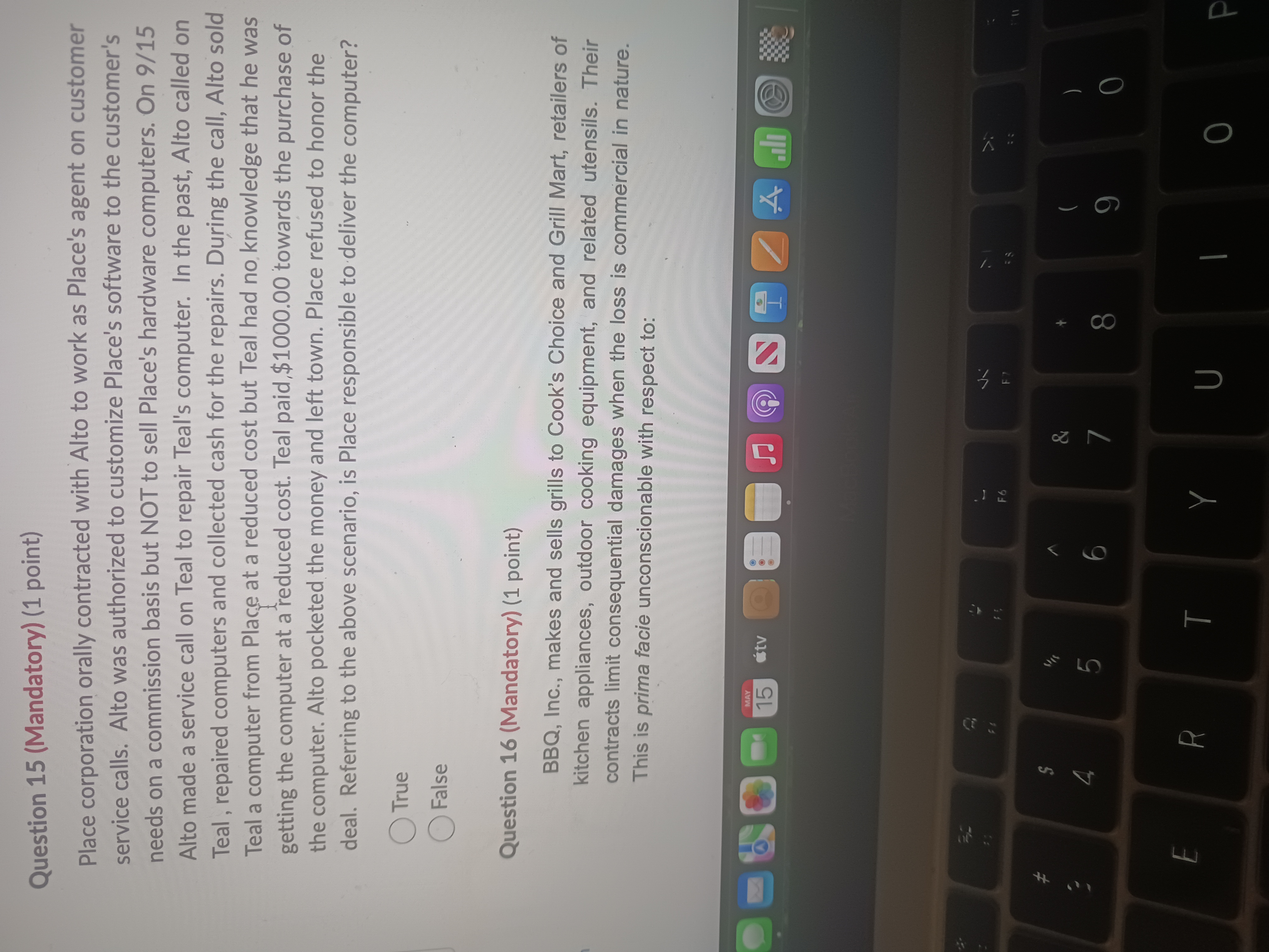 Solved Question 15 (Mandatory) (1 ﻿point)Place corporation | Chegg.com