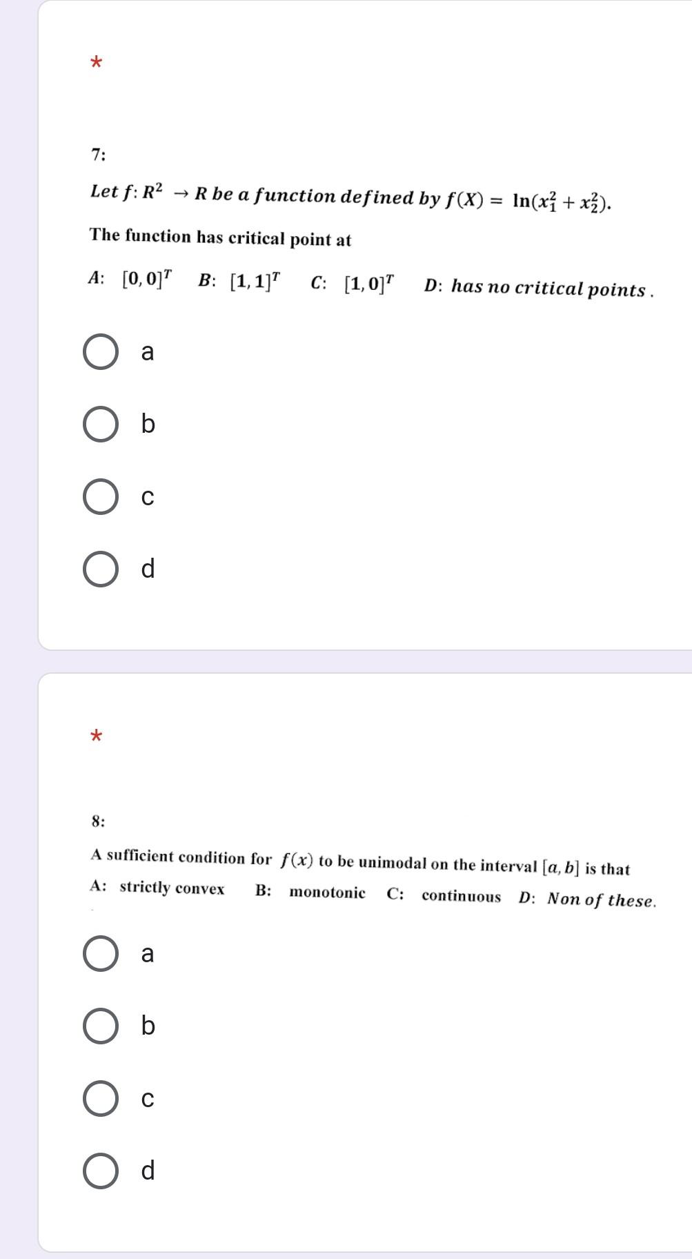 Solved Let f:R2→R be a function defined by f(X)=ln(x12+x22) | Chegg.com