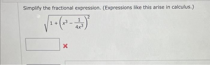 Solved Simplify the fractional expression. (Expressions like | Chegg.com