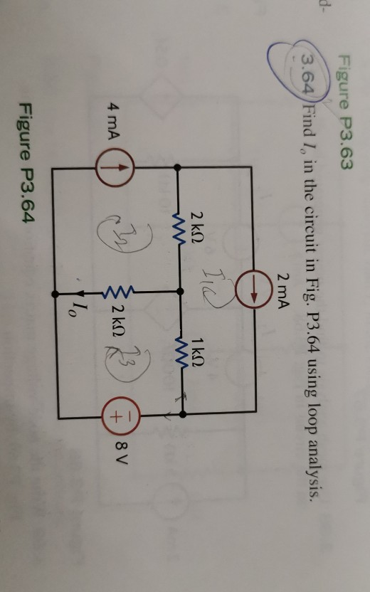 Solved Figure P3.63 d- 3.64)Find I, in the circuit in Fig. | Chegg.com