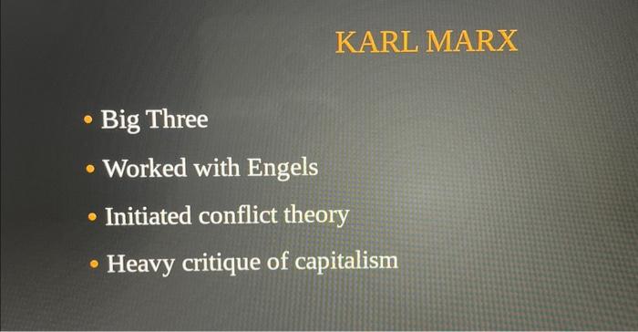 need the bottom questions answered using Karl Marx. | Chegg.com