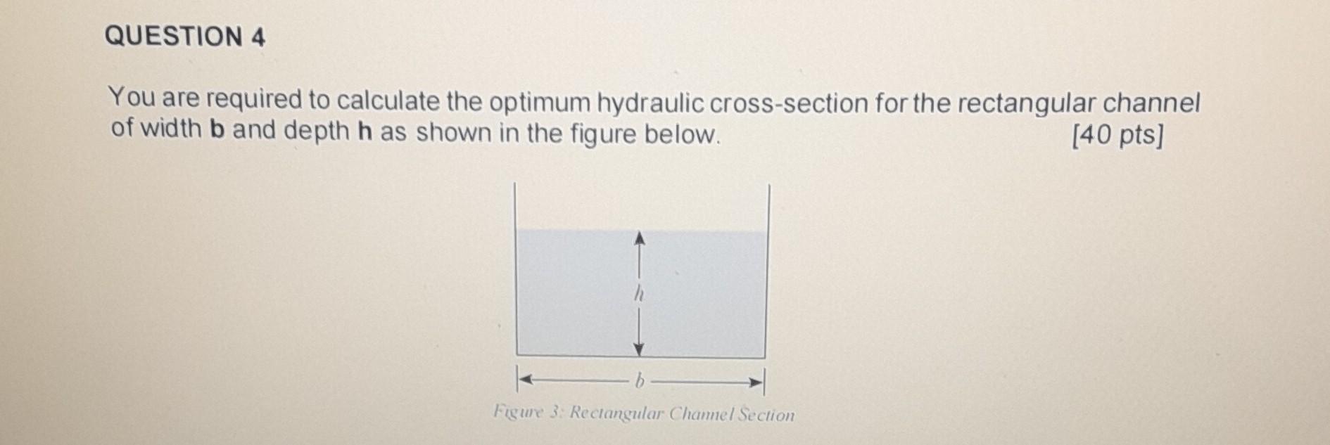Solved You are required to calculate the optimum hydraulic | Chegg.com