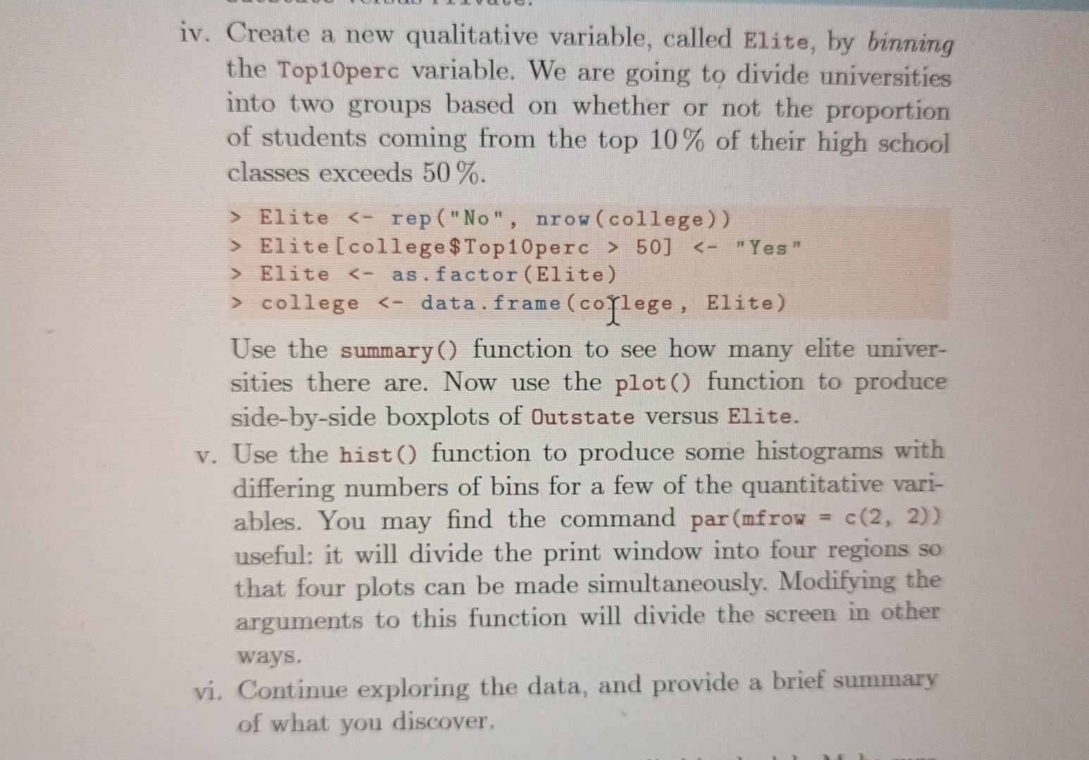 Solved 8. This exercise relates to the College data set, | Chegg.com