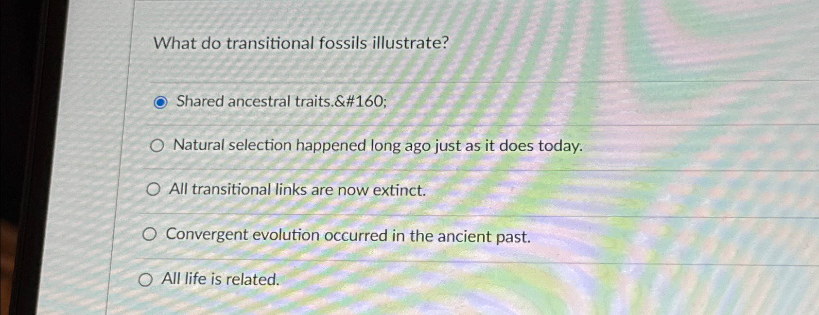 Solved What do transitional fossils illustrate?Shared | Chegg.com
