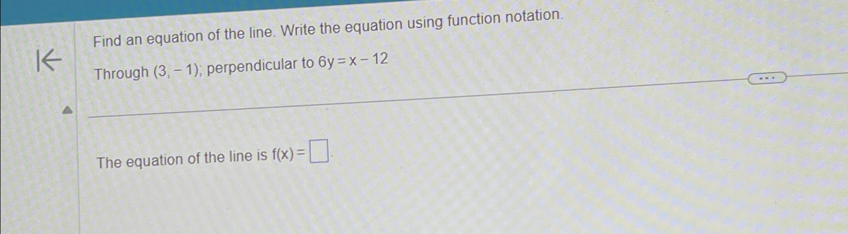 Solved Find an equation of the line. Write the equation | Chegg.com