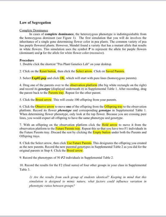 Solved Introduction Mendelian genetics, also referred to as | Chegg.com