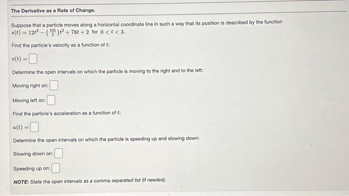 Solved Suppose that a particle moves along a horizontal | Chegg.com