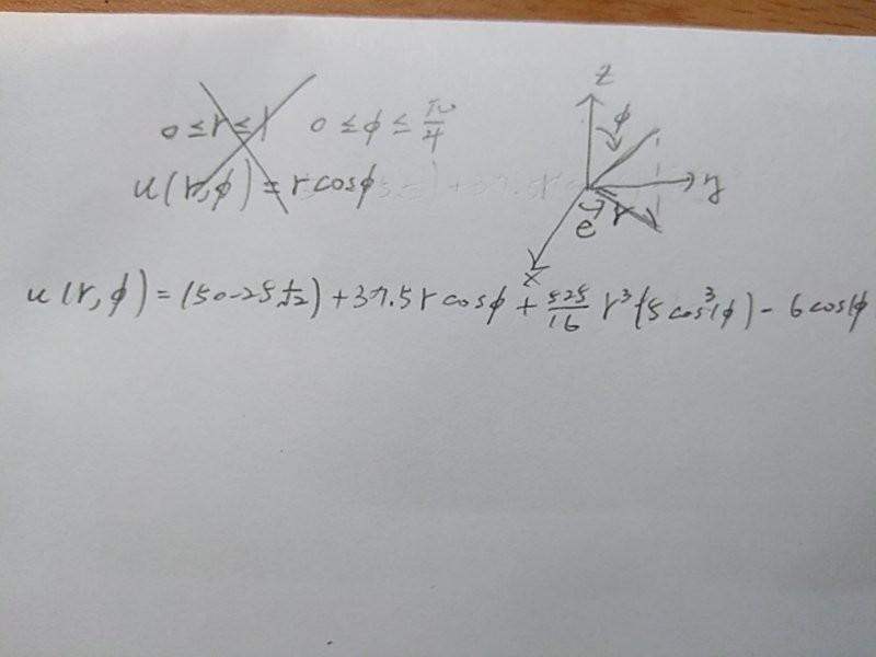 Solved in matlab I want to plot the u(r,phi) in x,y,z | Chegg.com