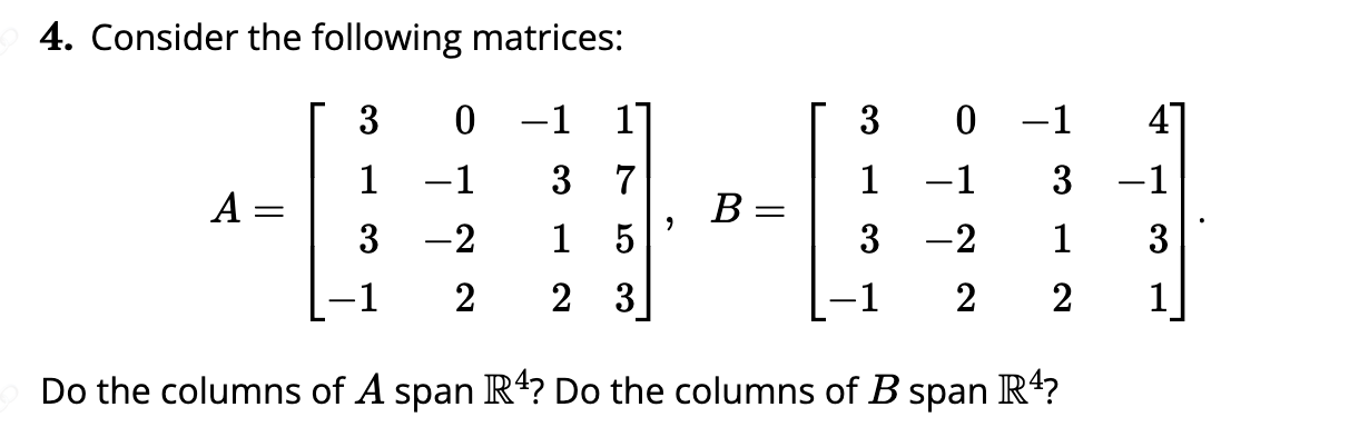 Solved Consider the following | Chegg.com