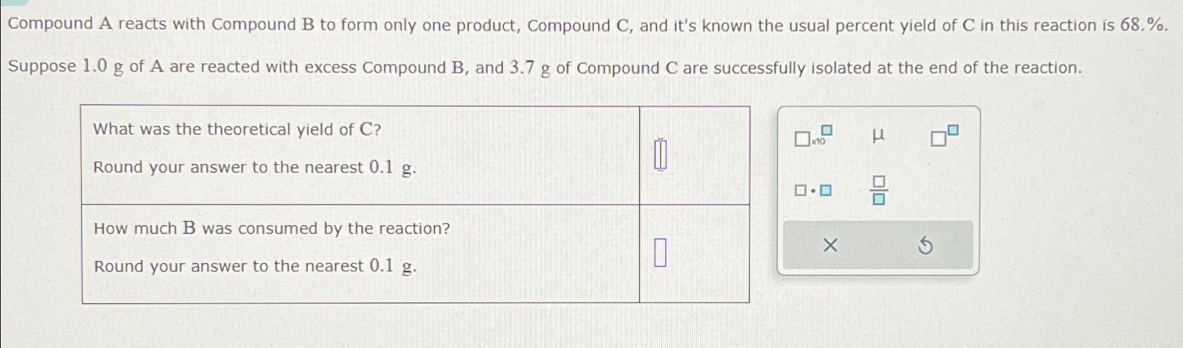 Solved Compound A reacts with Compound B ﻿to form only one | Chegg.com