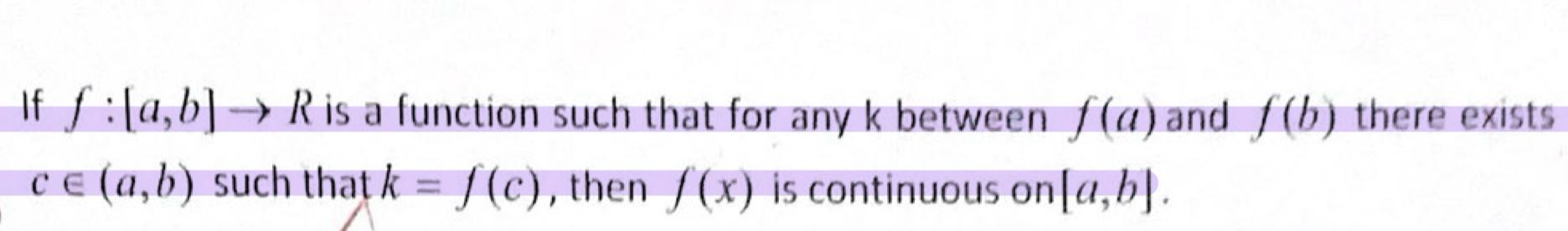 Solved If f:[a,b]→R ﻿is a function such that for any k | Chegg.com