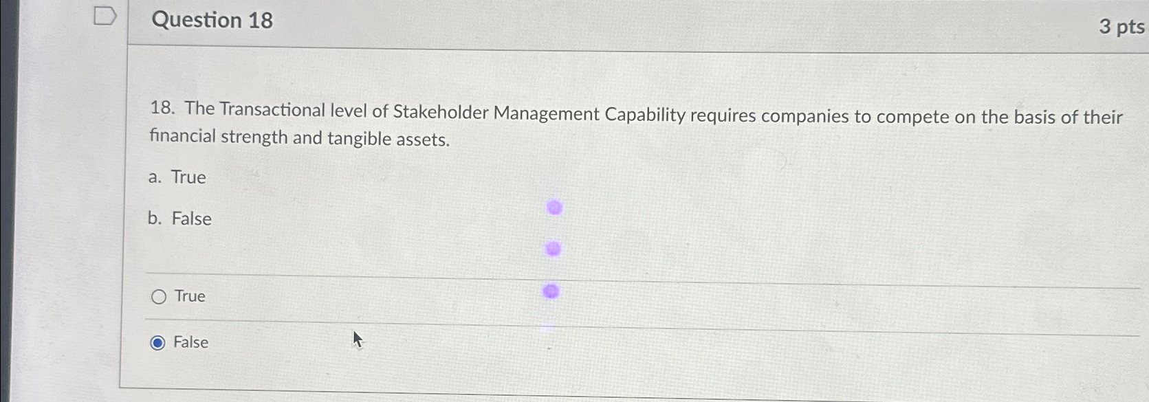 Solved Question 183 ﻿pts18. ﻿The Transactional level of | Chegg.com