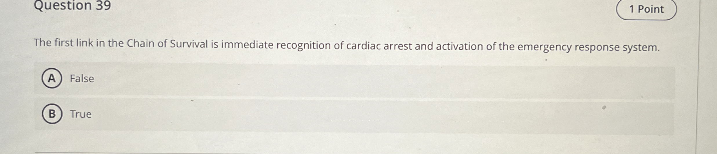 Solved Question 391 ﻿PointThe first link in the Chain of | Chegg.com