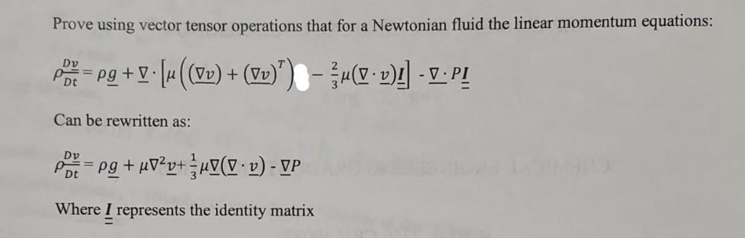 Solved Prove using vector tensor operations that for a | Chegg.com Solved Prove using vector tensor operations that for a | Chegg.com