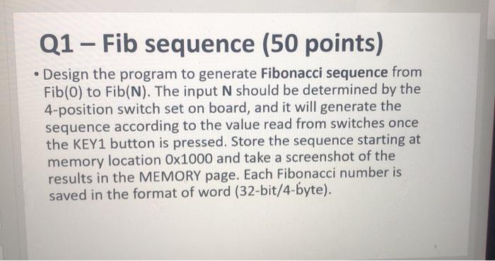 Solved Design Assembly Code For Arm Cortex To Compute The Chegg