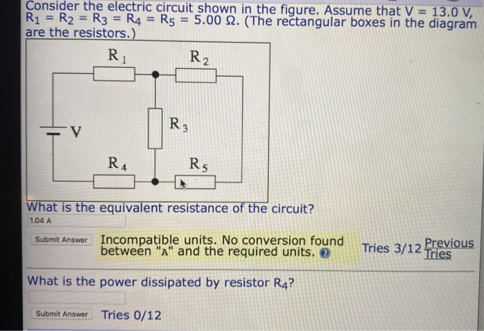 Solved Consider the electric circuit shown in the figure. | Chegg.com