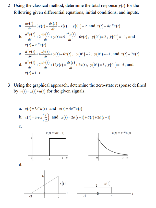 Solved 2 ﻿Using the classical method, determine the total | Chegg.com