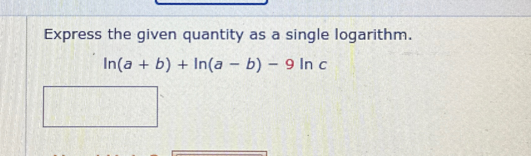 Solved Express the given quantity as a single | Chegg.com