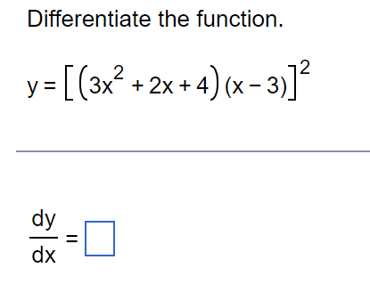 Solved Differentiate the function. | Chegg.com
