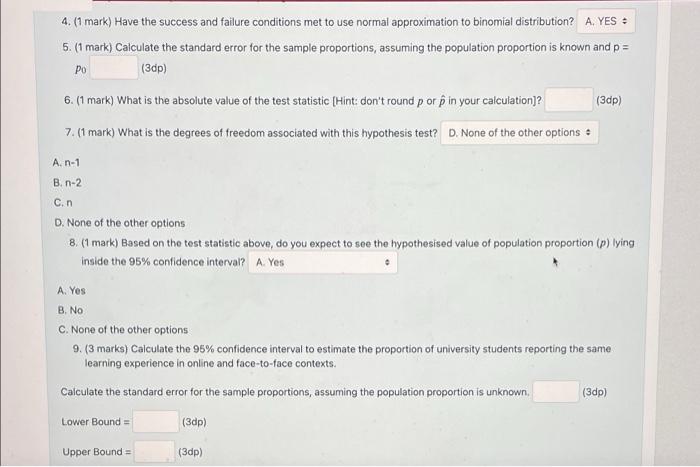 Solved Calculate the standard error for the sample | Chegg.com