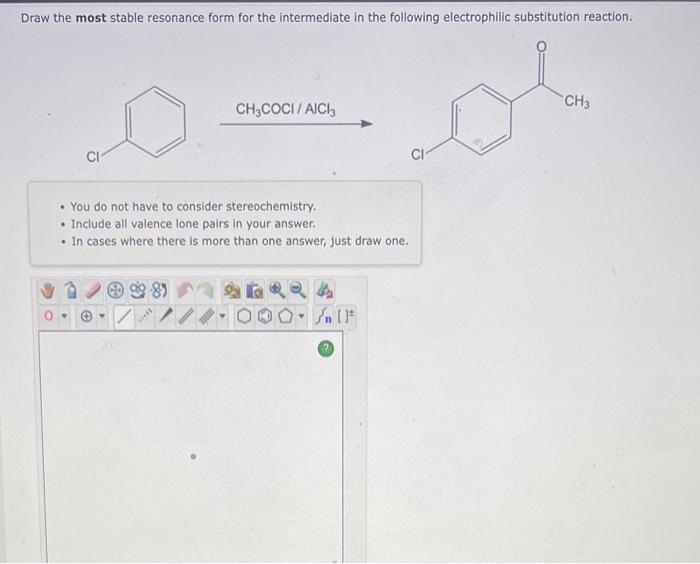 Solved Draw the most stable resonance form for the | Chegg.com