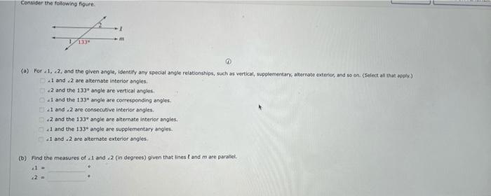 Solved Consider the following figure 1339 (a) For.1, 2, and | Chegg.com