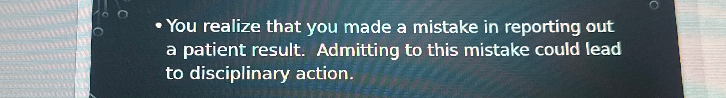 Solved You realize that you made a mistake in reporting out | Chegg.com