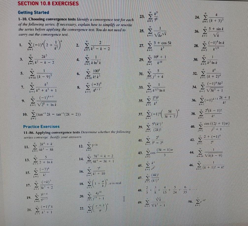 Solved SECTION 10.8 EXERCISES 4 23. 24. (k + 3)? Getting | Chegg.com