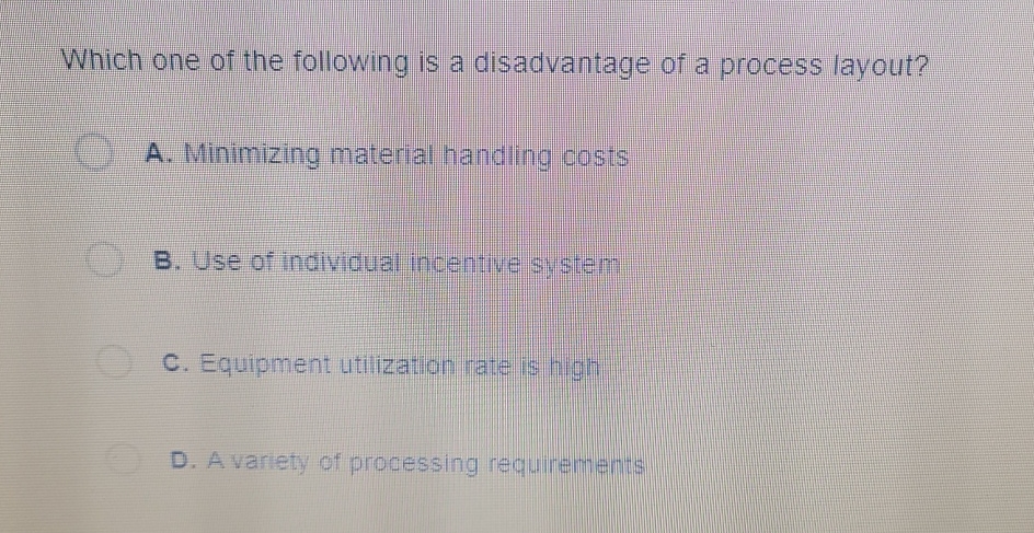 Solved Which one of the following is a disadvantage of a | Chegg.com