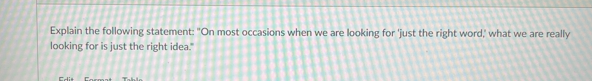 Solved Explain the following statement: "On most occasions | Chegg.com
