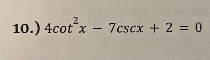 Solved solve the following trigonometry equations. All | Chegg.com