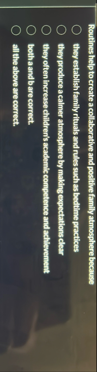 Solved Routines help to create a collaborative and positive | Chegg.com