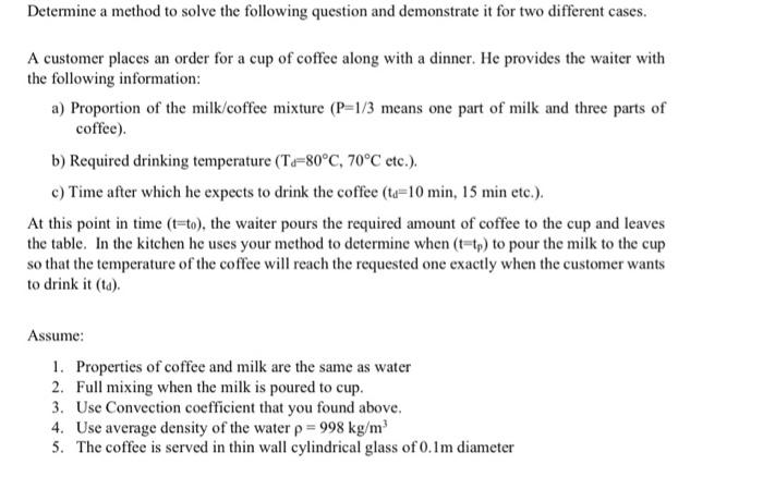 Solved A customer places an order for a cup of coffee along | Chegg.com