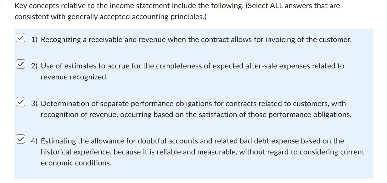 Solved consistent with generally accepted accounting | Chegg.com