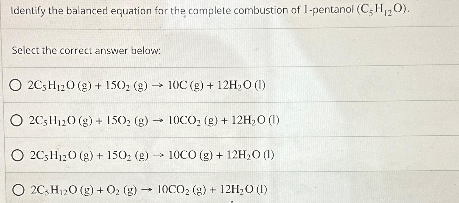 Solved Identify the balanced equation for the complete | Chegg.com