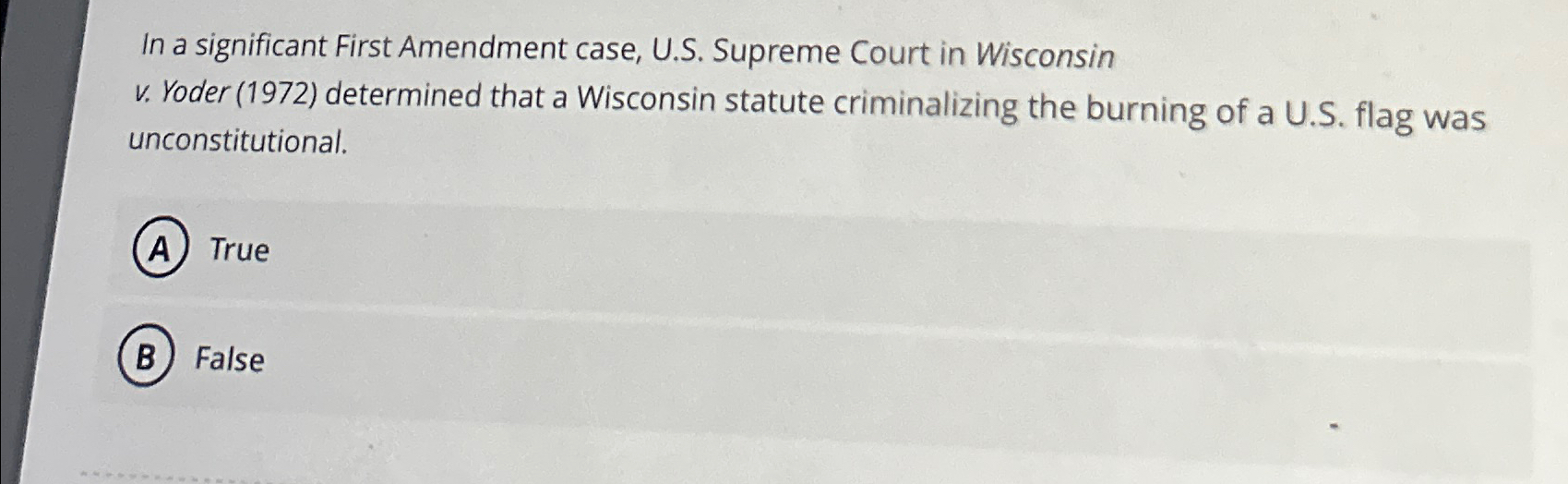 Solved In a significant First Amendment case, U.S. ﻿Supreme | Chegg.com