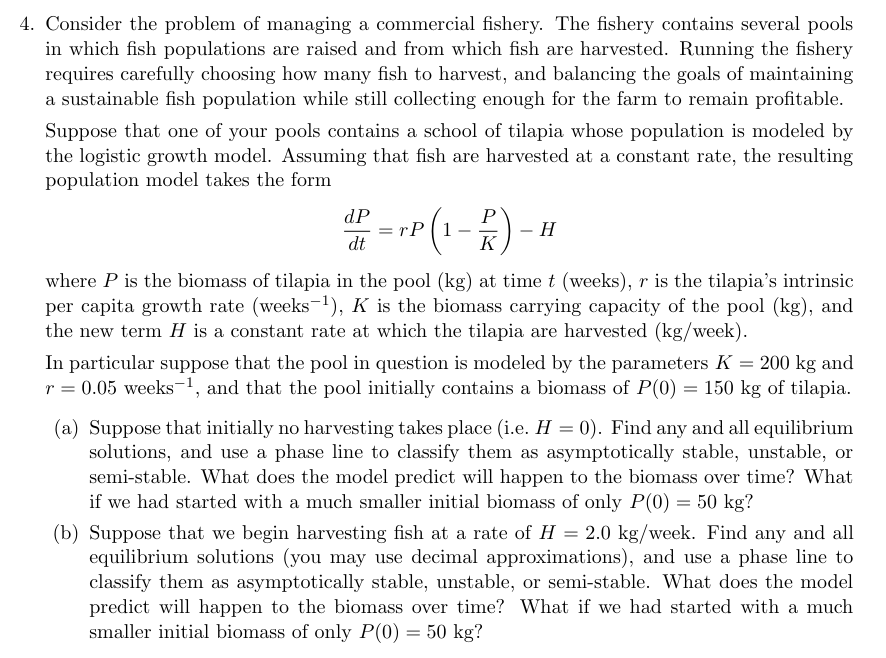 Solved Consider the problem of managing a commercial | Chegg.com