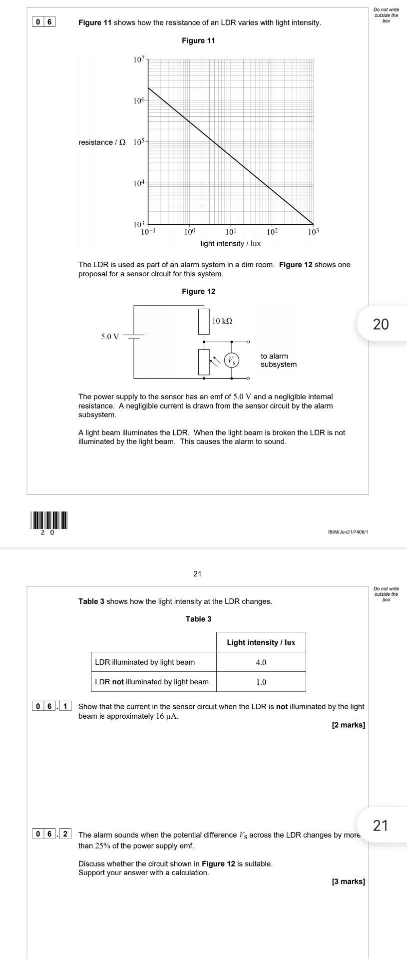 Solved Do not write outside the box 0 6 Figure 11 shows how | Chegg.com