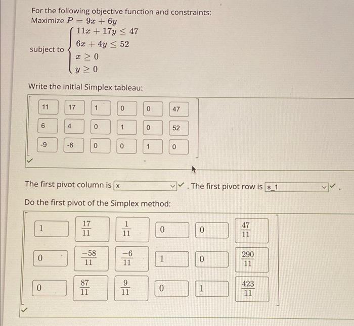 Solved For the following objective function and constraints: | Chegg.com