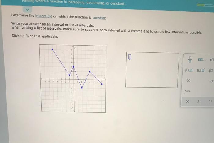 Solved Finding Where a function is increasing, decreasing or | Chegg.com