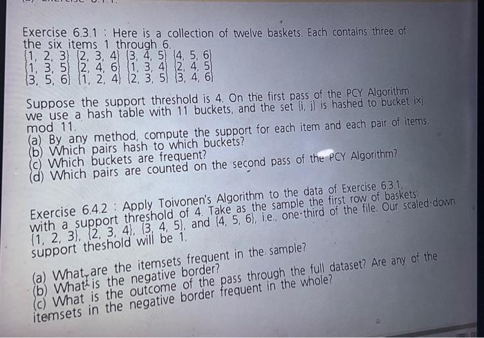 Solved Exercise 6.3 .1 : Here is a collection of twelve | Chegg.com