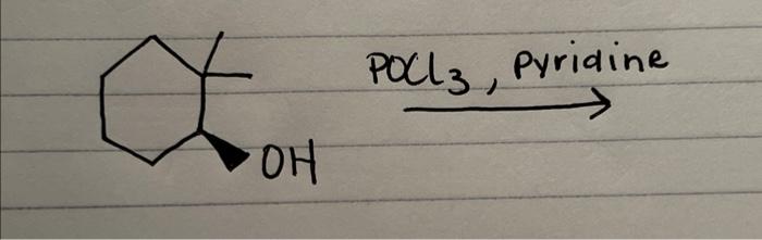 Solved POCl3, pyridine | Chegg.com
