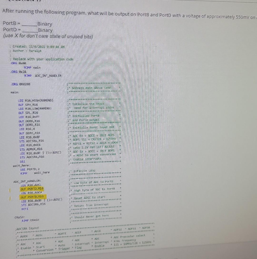 Solved fter running the following program, what will | Chegg.com
