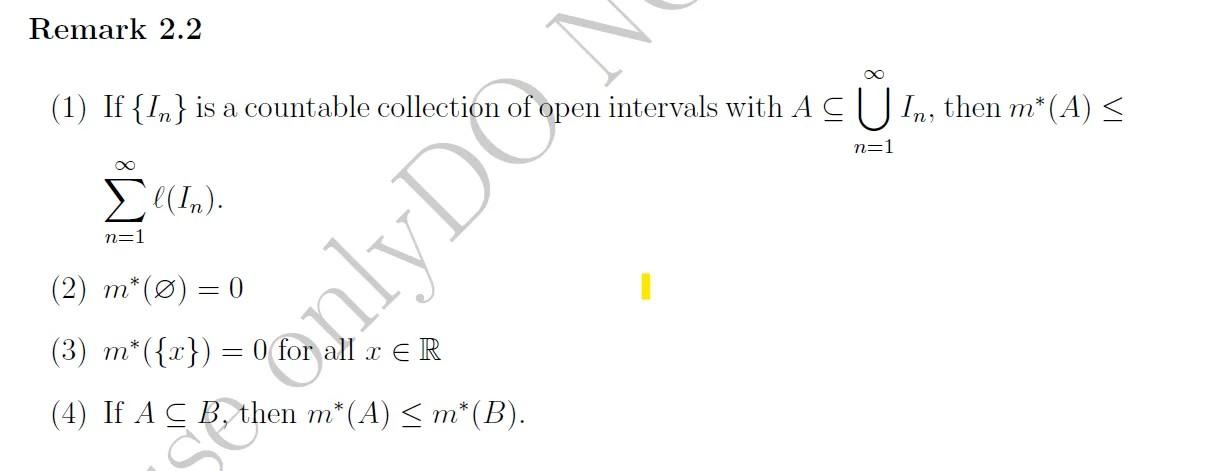 Solved (1) If {In} is a countable collection of open | Chegg.com