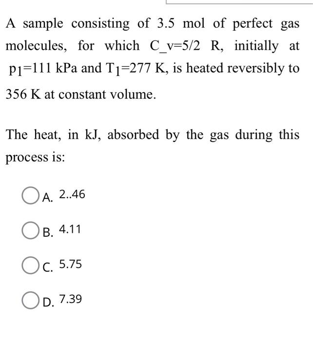 Solved Which of the following is NOT a state function? A. | Chegg.com